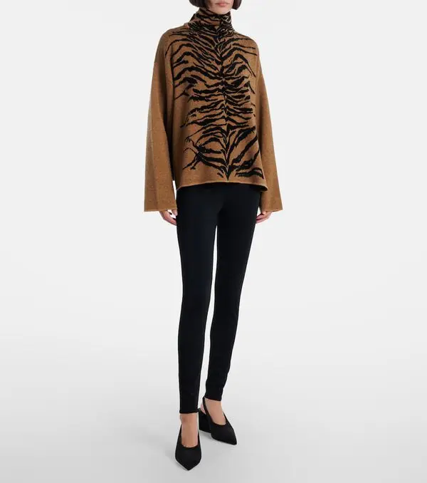 Alaïa Jacquard Turtleneck Sweater
