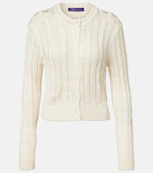 Ralph Lauren Silk Cardigan - White