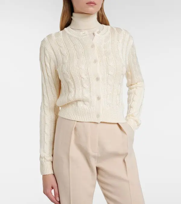 Ralph Lauren Silk Cardigan - White