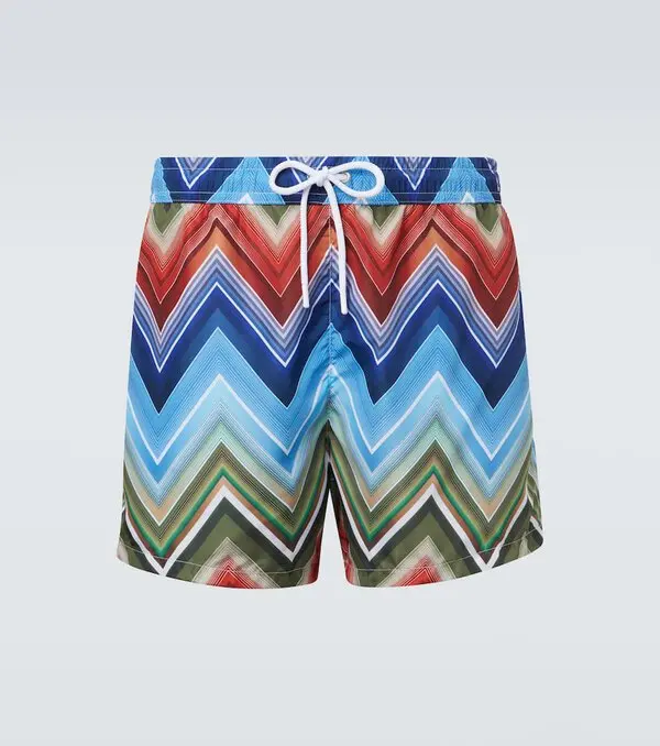 Missoni Zig Zag Board/boxer Swim Trunks - Multicoloured