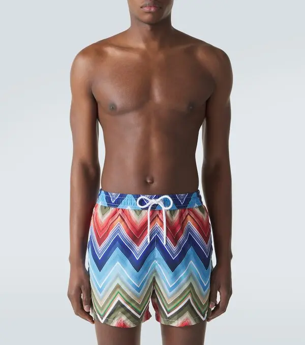 Missoni Zig Zag Board/boxer Swim Trunks - Multicoloured