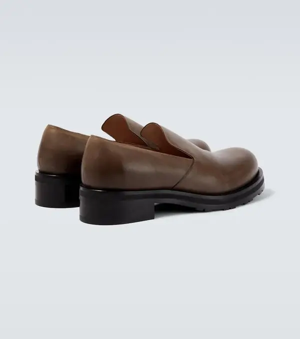 THE ROW Leather Slip-on Shoes