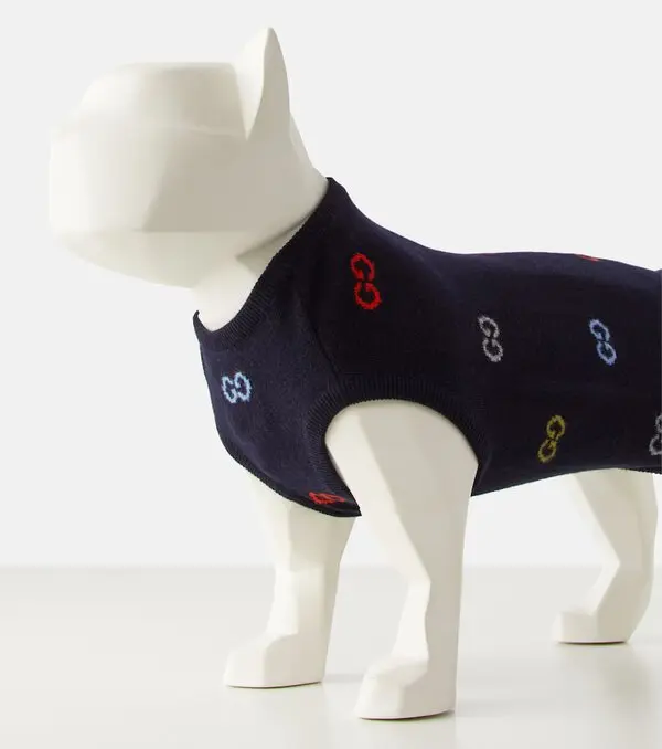 Gucci Gg Wool Dog Sweater
