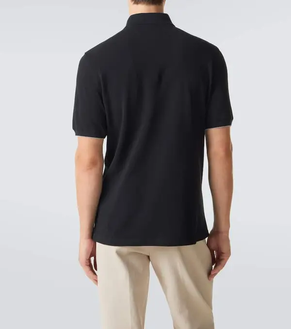 Brunello Cucinelli Logo Cotton Polo Shirt