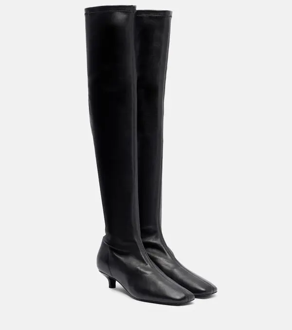 TOTEME Day Leather Over-the-knee Boots