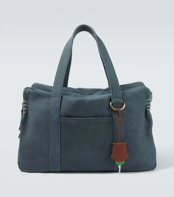 JW Anderson Cotton Canvas Duffle Bag - Blue