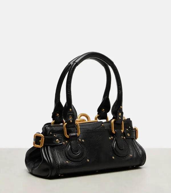 Chloé Paddington Small Leather Shoulder Bag - Black