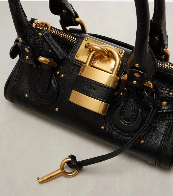 Chloé Paddington Small Leather Shoulder Bag - Black