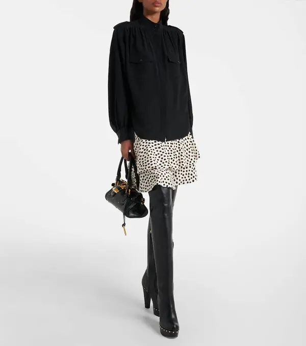 Chloé Paddington Small Leather Shoulder Bag - Black