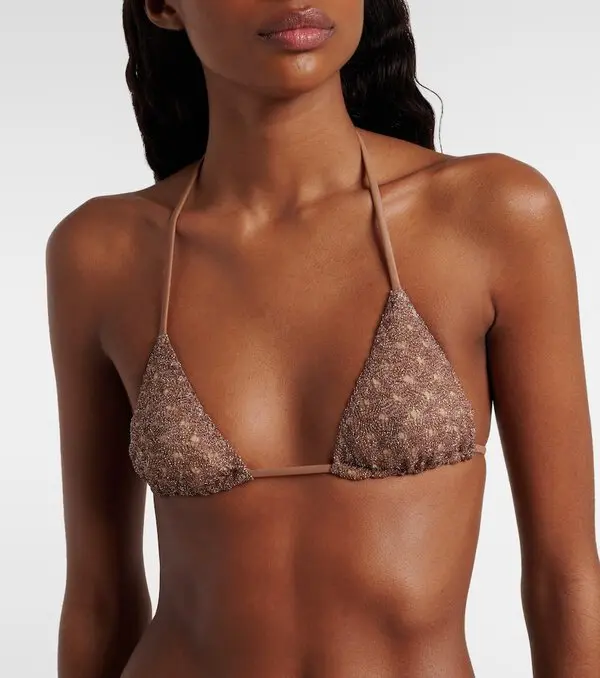 Missoni Open-knit Lame Bikini