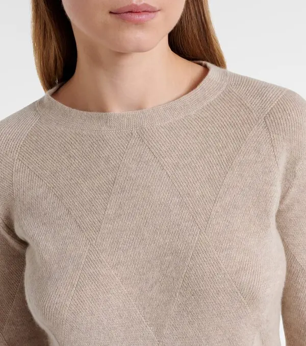 Max Mara Baffo Cashmere Sweater - Beige