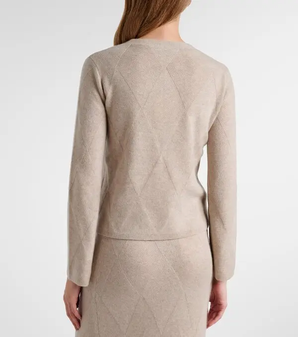 Max Mara Baffo Cashmere Sweater - Beige