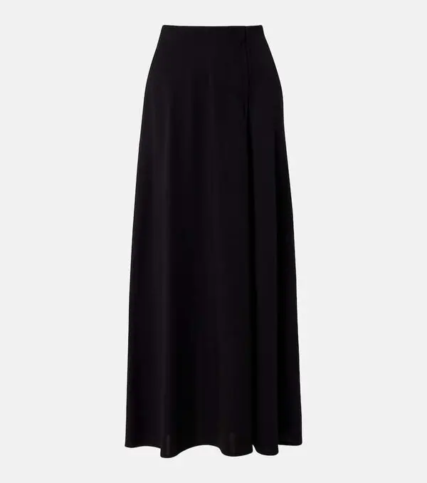 Max Mara Stilla Virgin Wool Maxi Skirt - Black