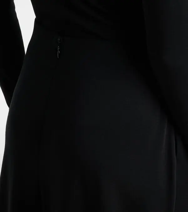 Max Mara Stilla Virgin Wool Maxi Skirt - Black