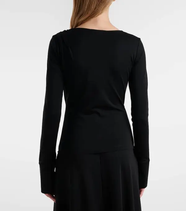 Max Mara Adagio Virgin Wool Wrap Top