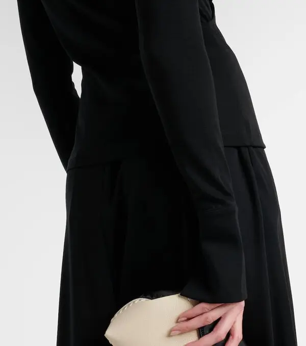 Max Mara Adagio Virgin Wool Wrap Top