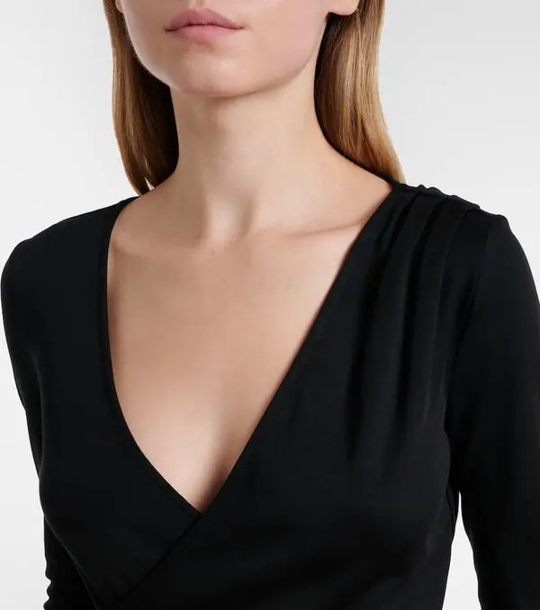 Max Mara Adagio Virgin Wool Wrap Top