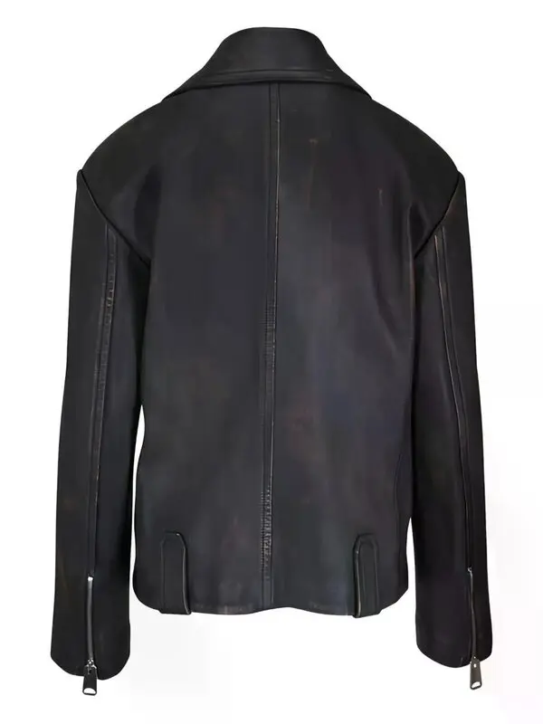 Khaite Catalina Leather Jacket - Black