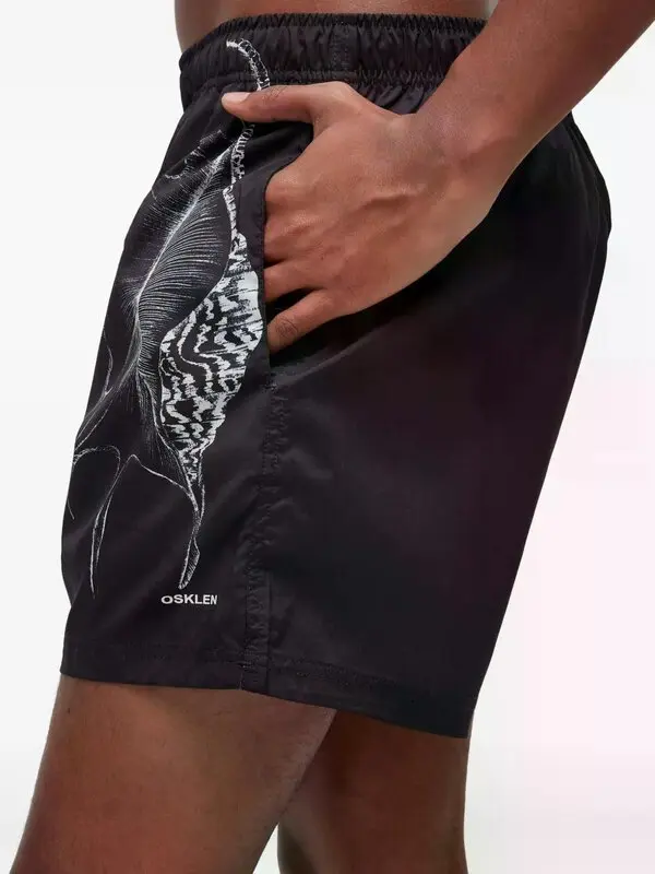 OSKLEN Shell-print Swim Shorts