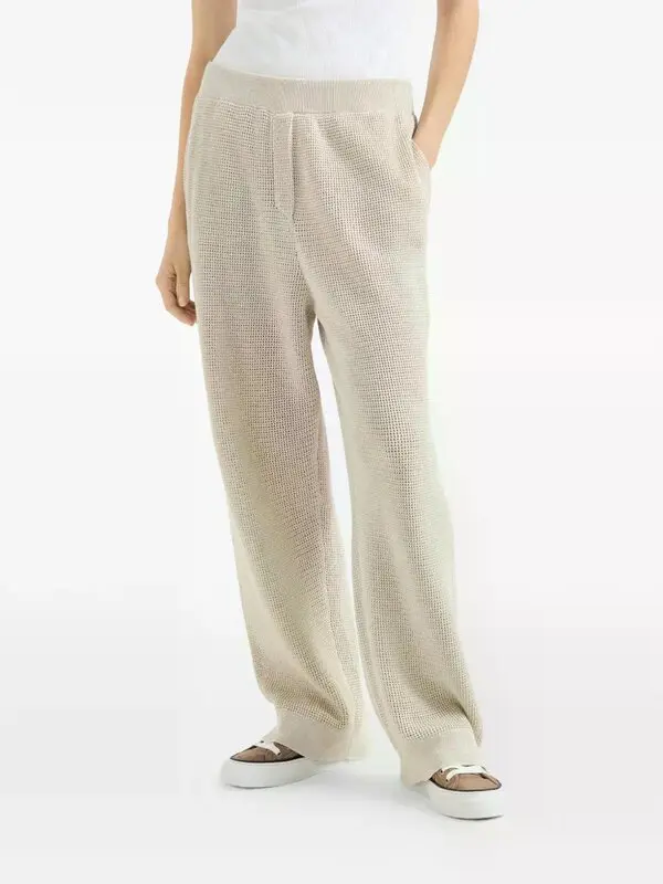 Brunello Cucinelli Elastic-waistband Trousers - Neutrals