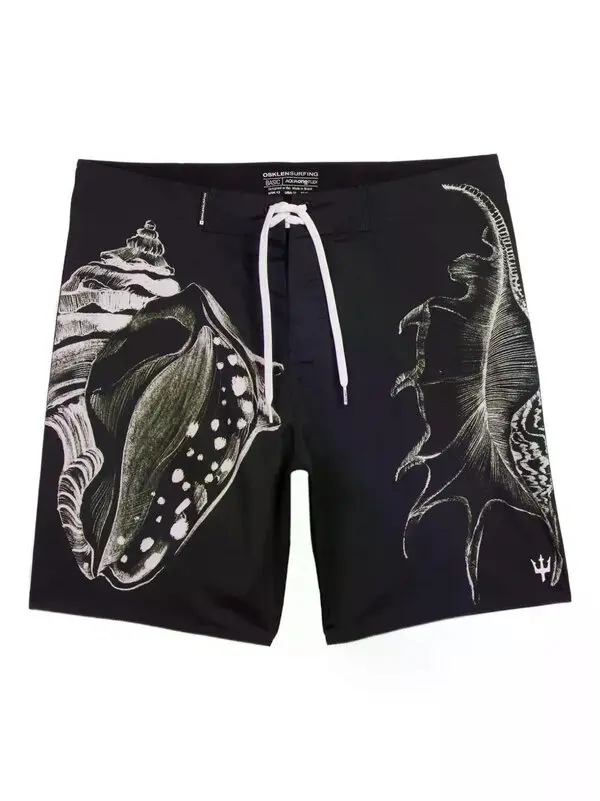 OSKLEN Shell-print Swim Shorts