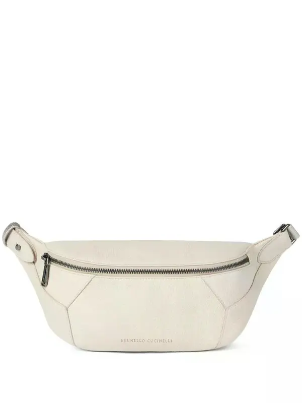 Brunello Cucinelli Leather Belt Bag - Neutrals