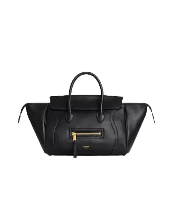 Celine Luggage In Supple Shiny Lambskin