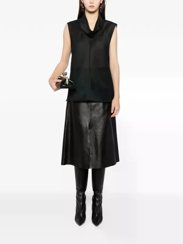 Helmut Lang Bias-cut Cowl-neck Top