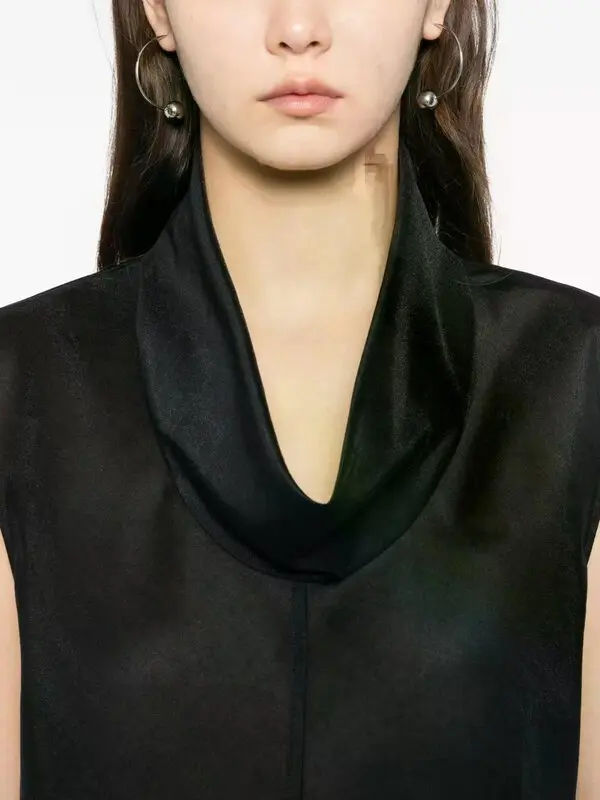 Helmut Lang Bias-cut Cowl-neck Top