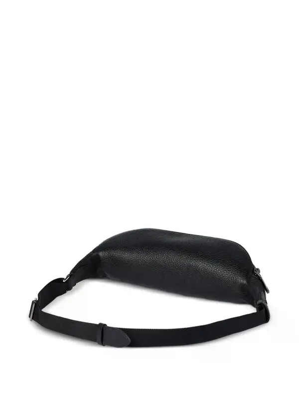 Brunello Cucinelli Grained-leather Belt Bag - Black