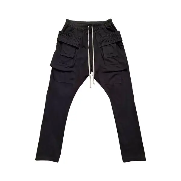 Rick Owens Creatch Cargo Drawstring Pants - Black