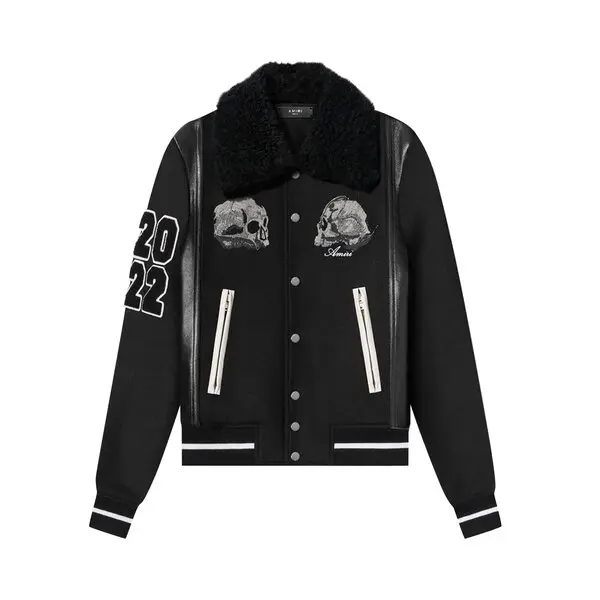 Amiri Wes Lang Skull Varsity - Black