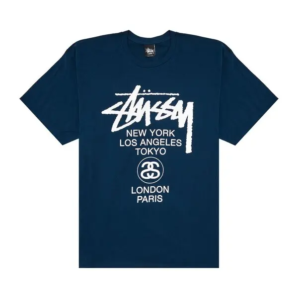 StÜssy World Tour Tee - Blue