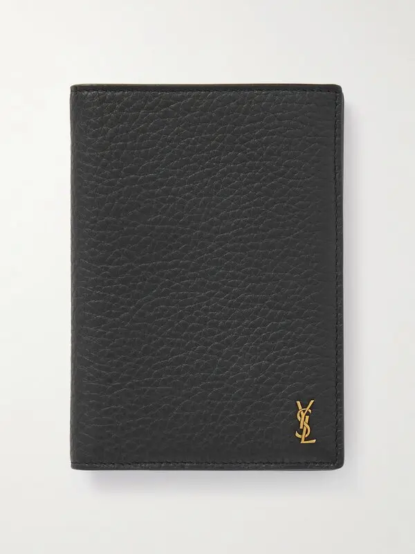 Saint Laurent Full-grain Leather Billfold Wallet - Black