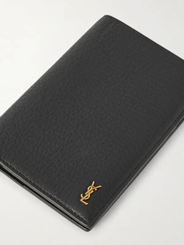Saint Laurent Full-grain Leather Billfold Wallet - Black
