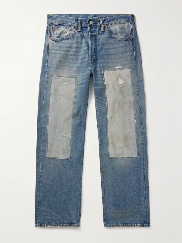 Ralph Lauren Straight-leg Panelled Selvedge Jeans