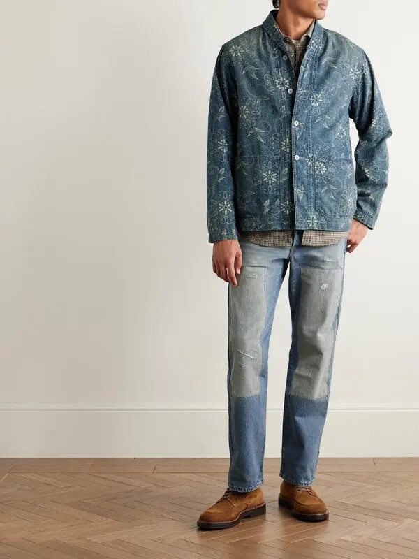 Ralph Lauren Straight-leg Panelled Selvedge Jeans