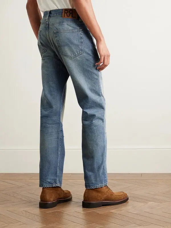 Ralph Lauren Straight-leg Panelled Selvedge Jeans