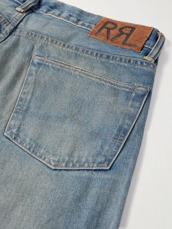 Ralph Lauren Straight-leg Panelled Selvedge Jeans