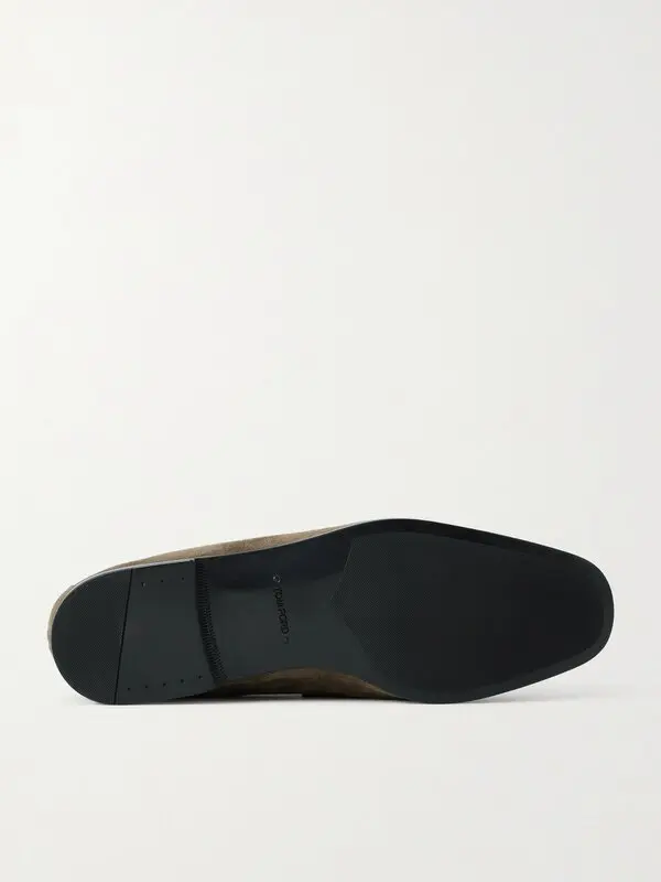 TOM FORD Suede Penny Loafers