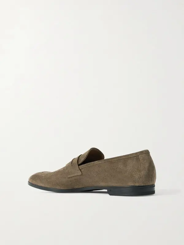 TOM FORD Suede Penny Loafers