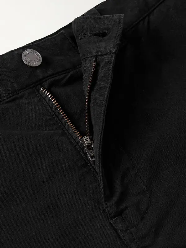 NILI LOTAN Carpenter Straight-leg Cropped Trousers - Black