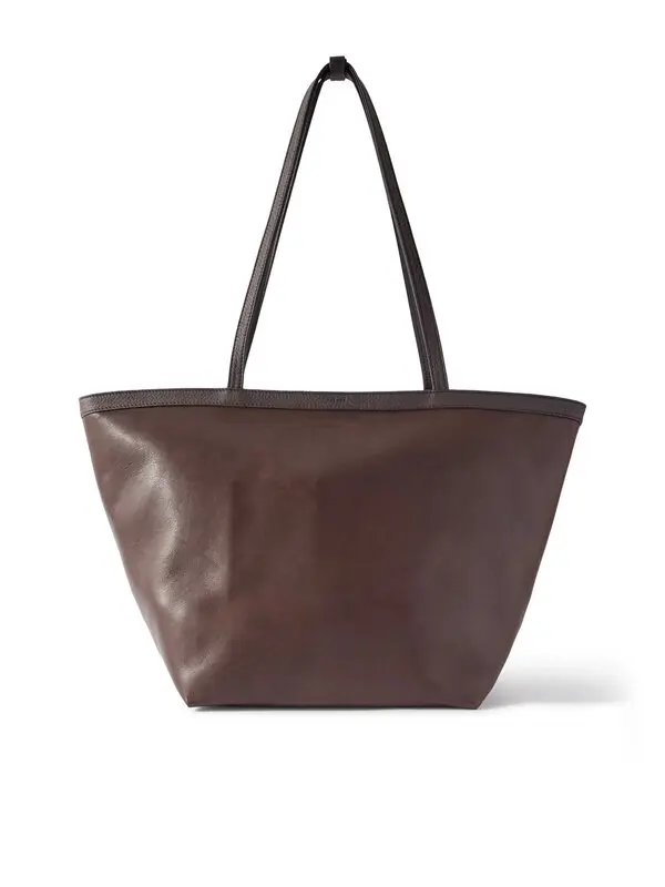 THE ROW Park Xl Leather Tote Bag - Brown
