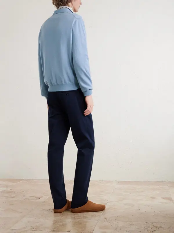 Loro Piana Cashmere Polo Shirt - Blue