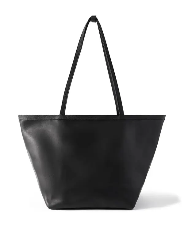 THE ROW Park Xl Textured-leather Tote Bag - Black