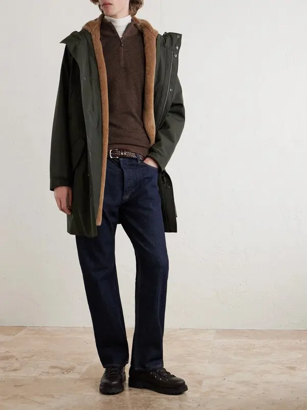 Loro Piana Roadster Cashmere Half-zip Sweater - Brown