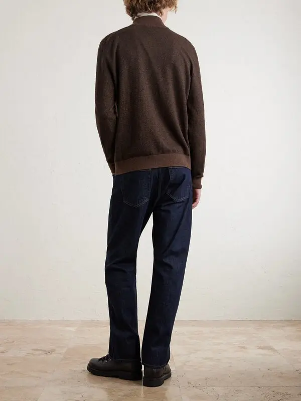 Loro Piana Roadster Cashmere Half-zip Sweater - Brown