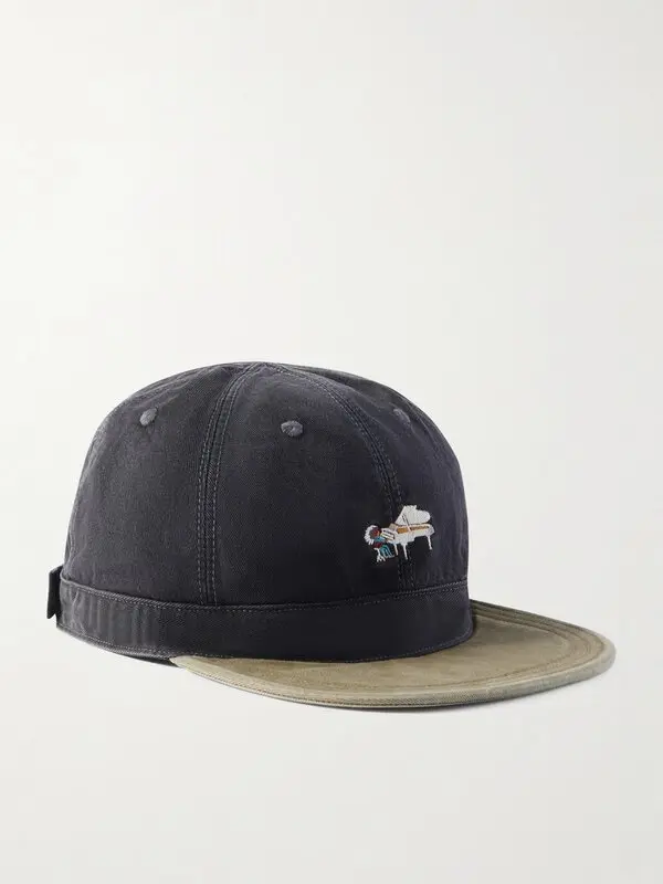 Kapital Life Scherzo Chino Brimfield Cap - Black