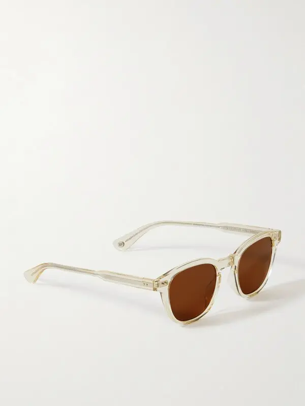 Garrett Leight Round-frame Acetate Sunglasses - Neutrals
