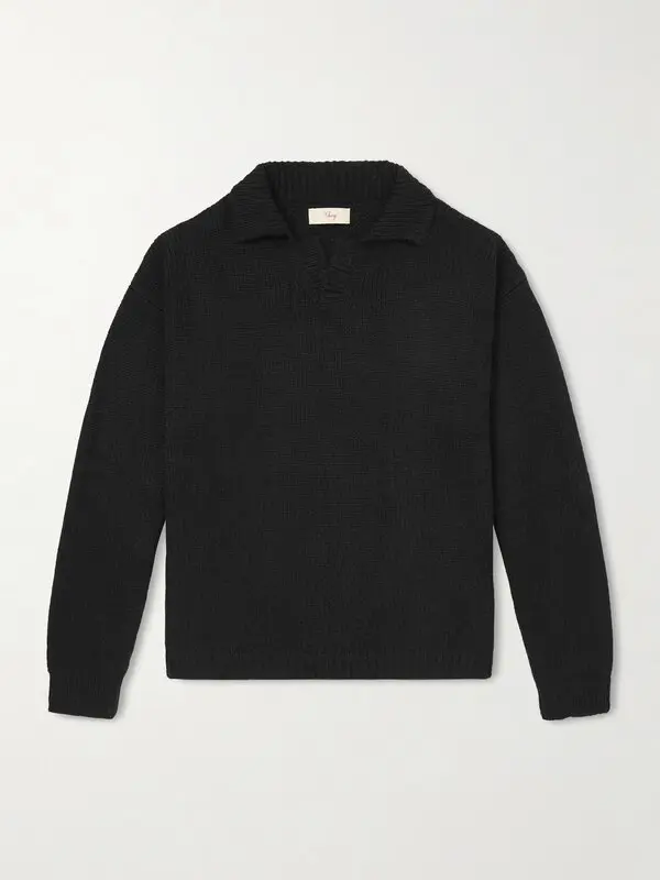 CHERRY LOS ANGELES Logo-embroidered Alpaca-blend Sweater